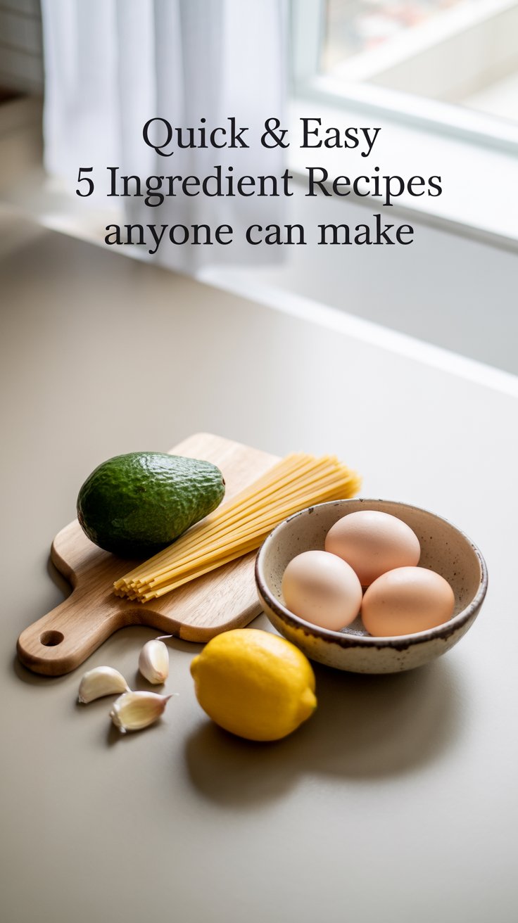 Quick & Easy 5 Ingredient Recipes Anyone Can Make – Easy 5-Ingredient Meals